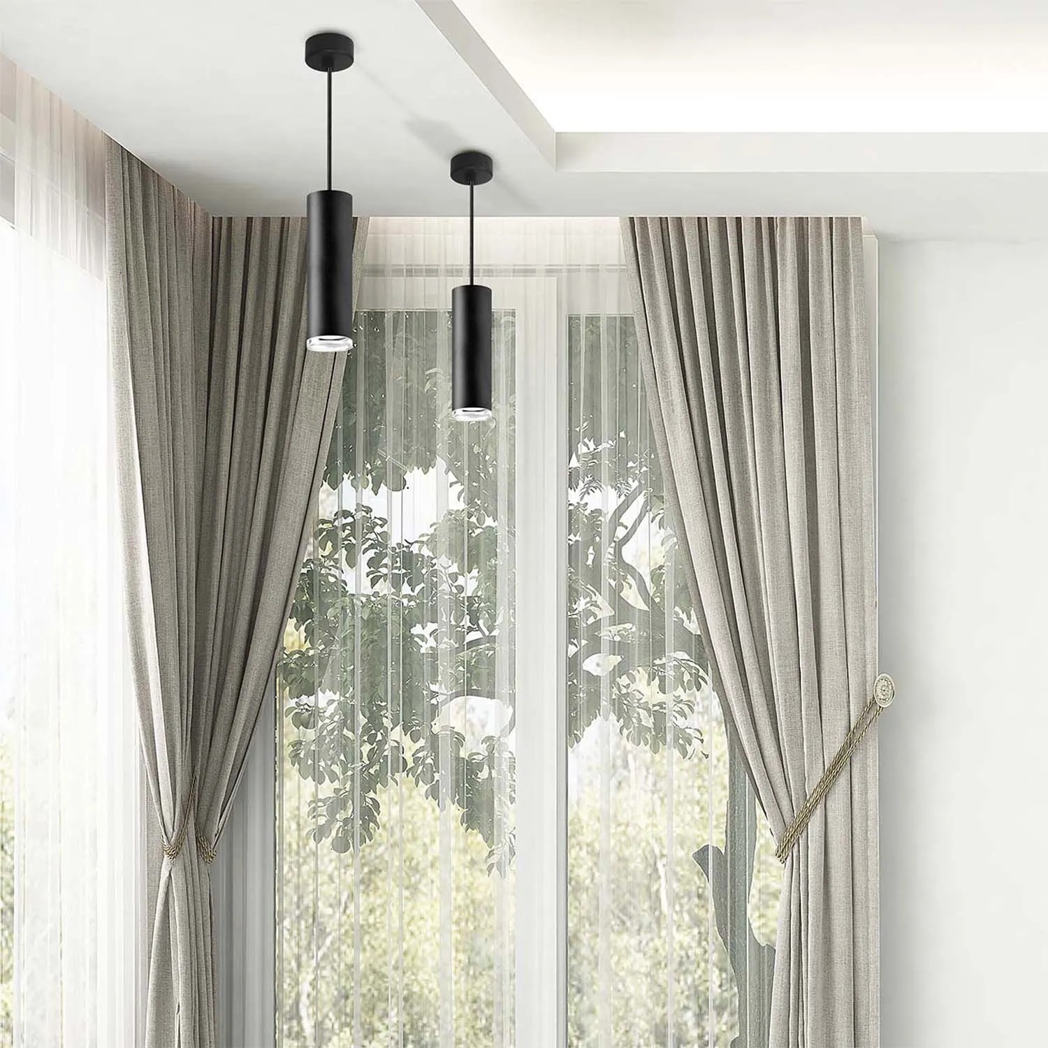 Goldlux Lampa wisząca TURYN 1xGU10 max. 10W IP44 czarna