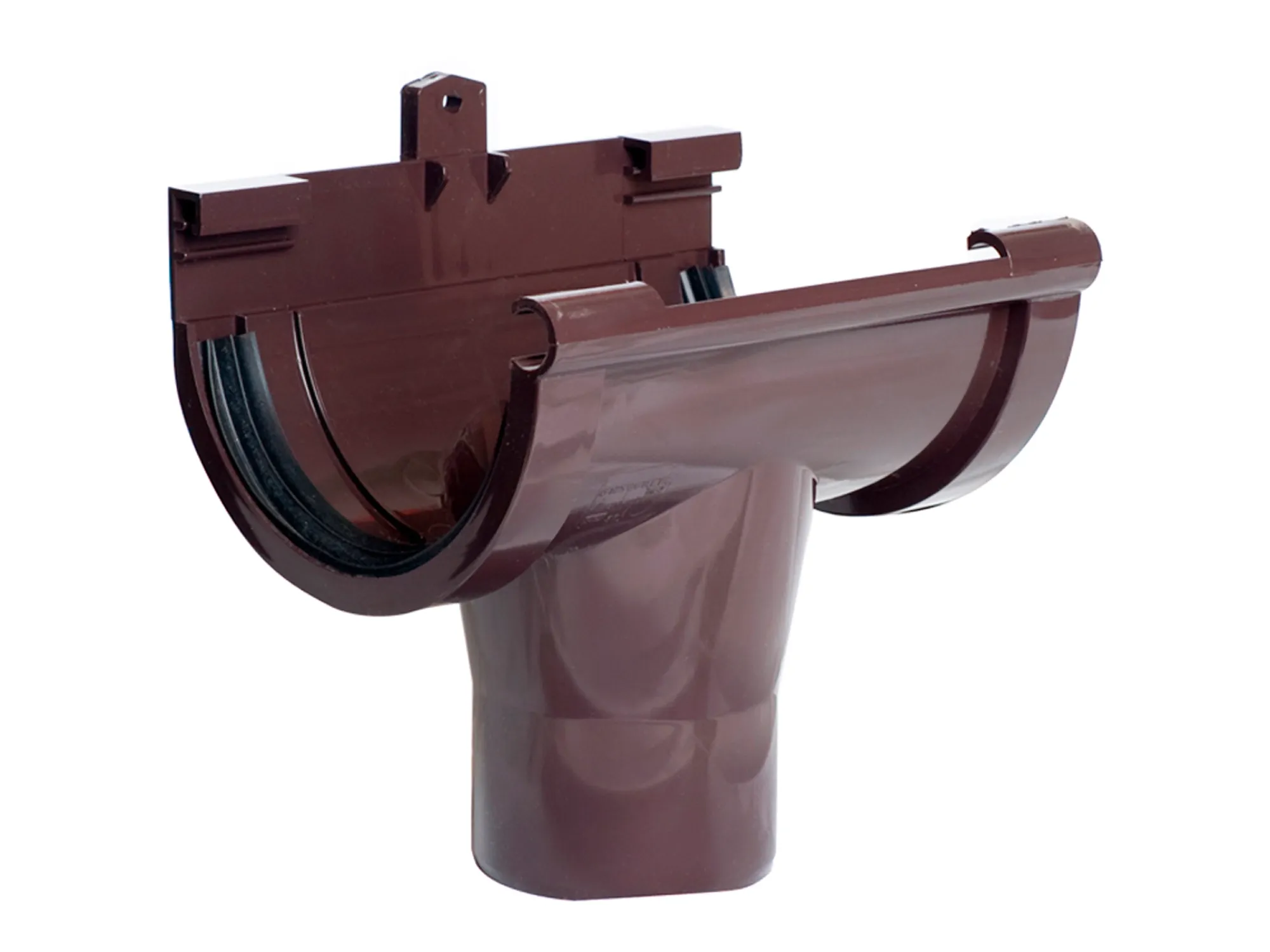 Scala Plastics Lej spustowy centralny G125 PVC brązowy kupuj w OBI