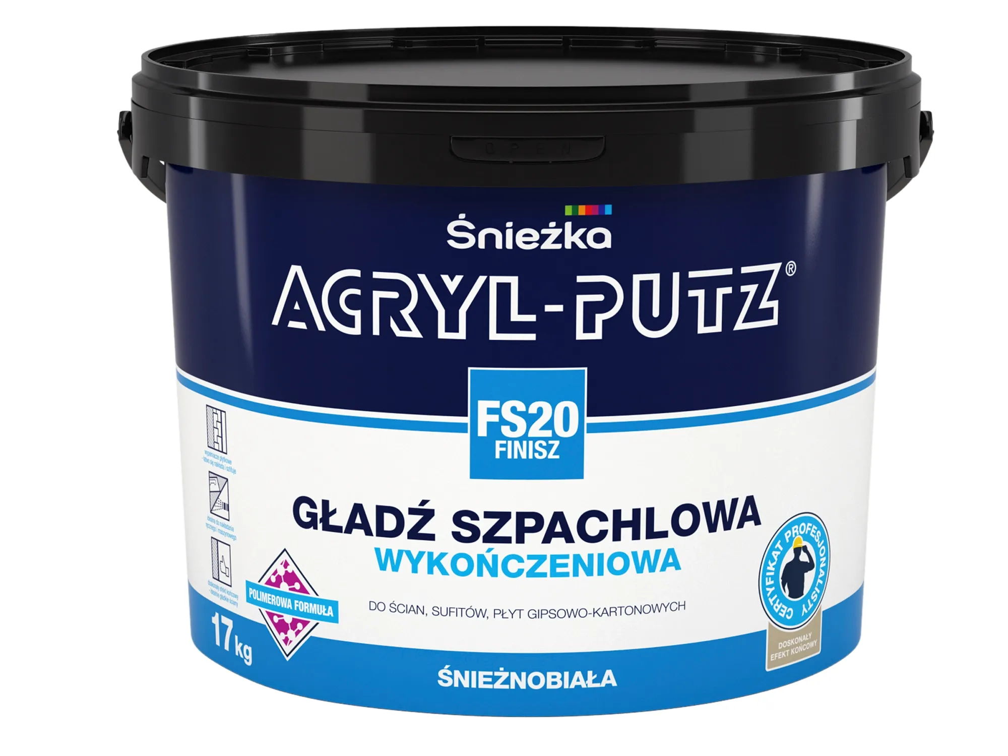 Śnieżka Gładź szpachlowa Acryl Putz FS20 finisz 17 kg kupuj w OBI