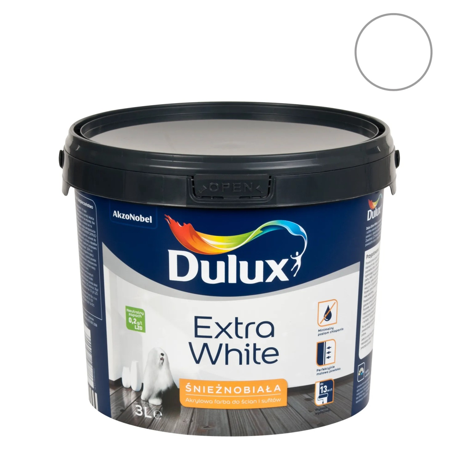 Farba Dulux Extra White biała 3 l kupuj w OBI