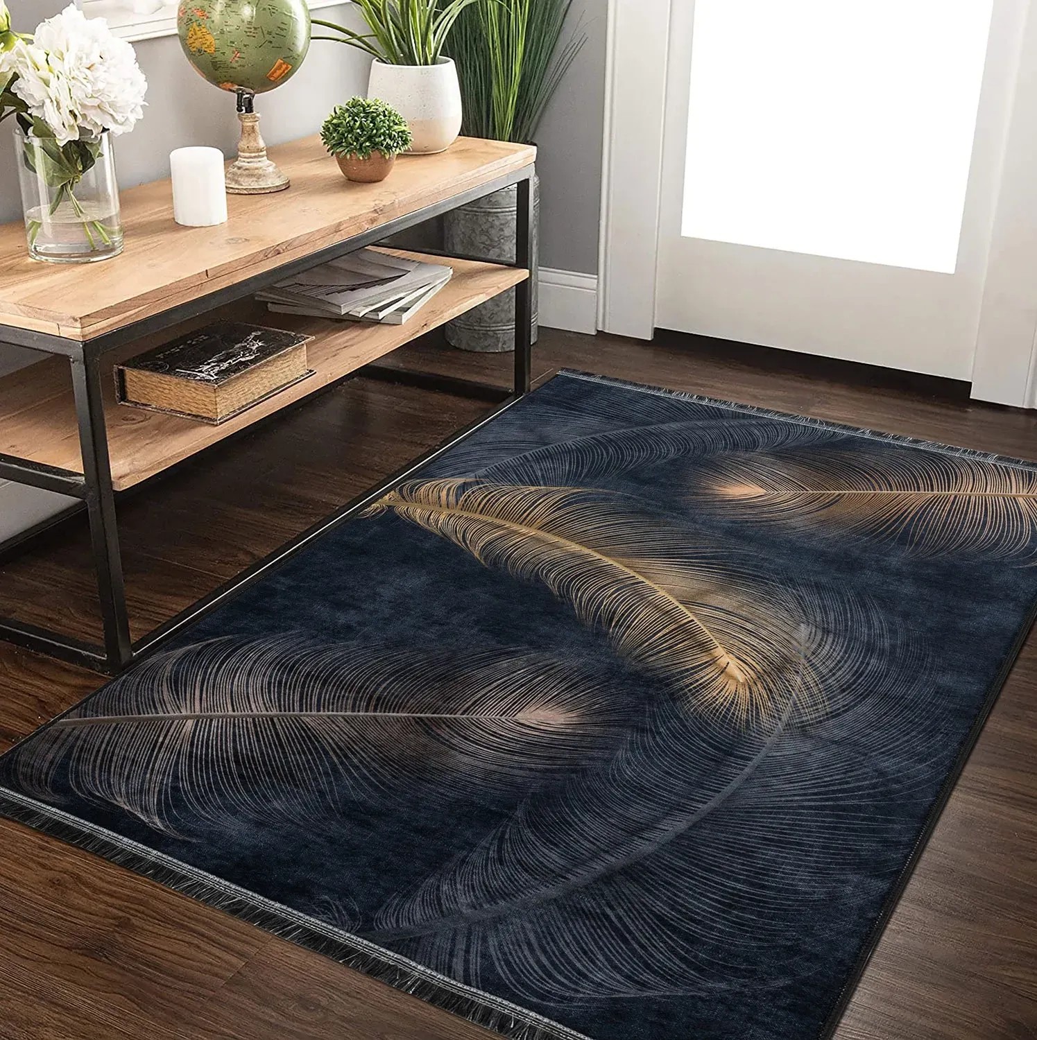 Uniglob Dywan drukowany JUKO 120 x 160 cm czarny kupuj w OBI