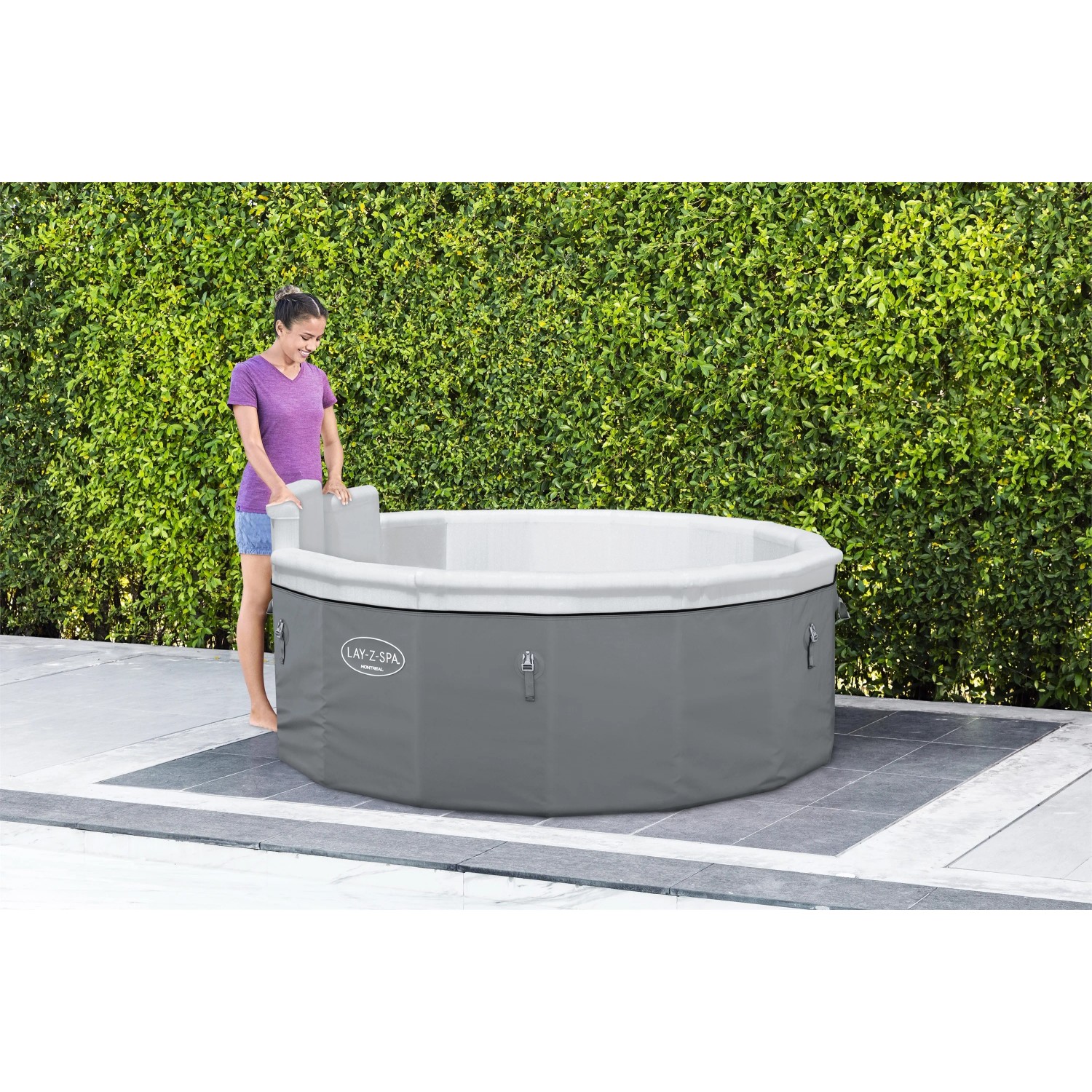 Wanna z hydromasażem Lay-Z-Spa MONTREAL AirJet Plus - poj. 1240 l kupuj ...