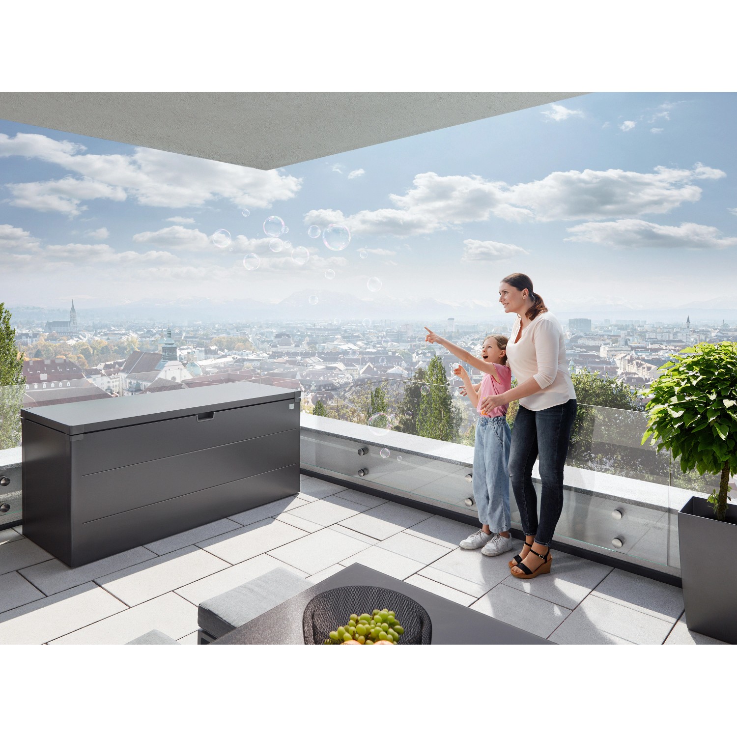 Biohort Stylebox 140 ciemnoszary metalik 140 cm x 60 cm x 71 cm kupuj w OBI