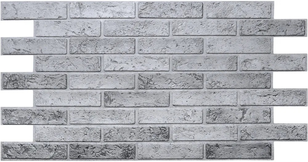 Polami Kafel dekoracyjny PVC Gray brick 48x96 cm kupuj w OBI