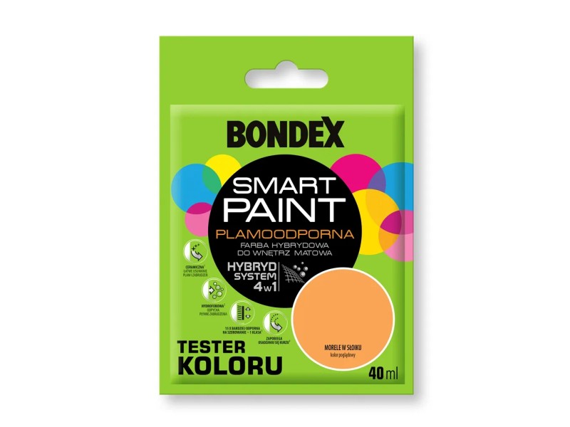 Bondex Tester koloru Smart Paint morele w słoiku 40 ml kupuj w OBI