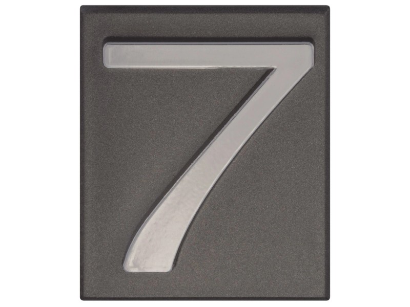 Metro Cyfra 7 plastikowa samoprzylepna grafitowa wys. 4,7cm kupuj w OBI