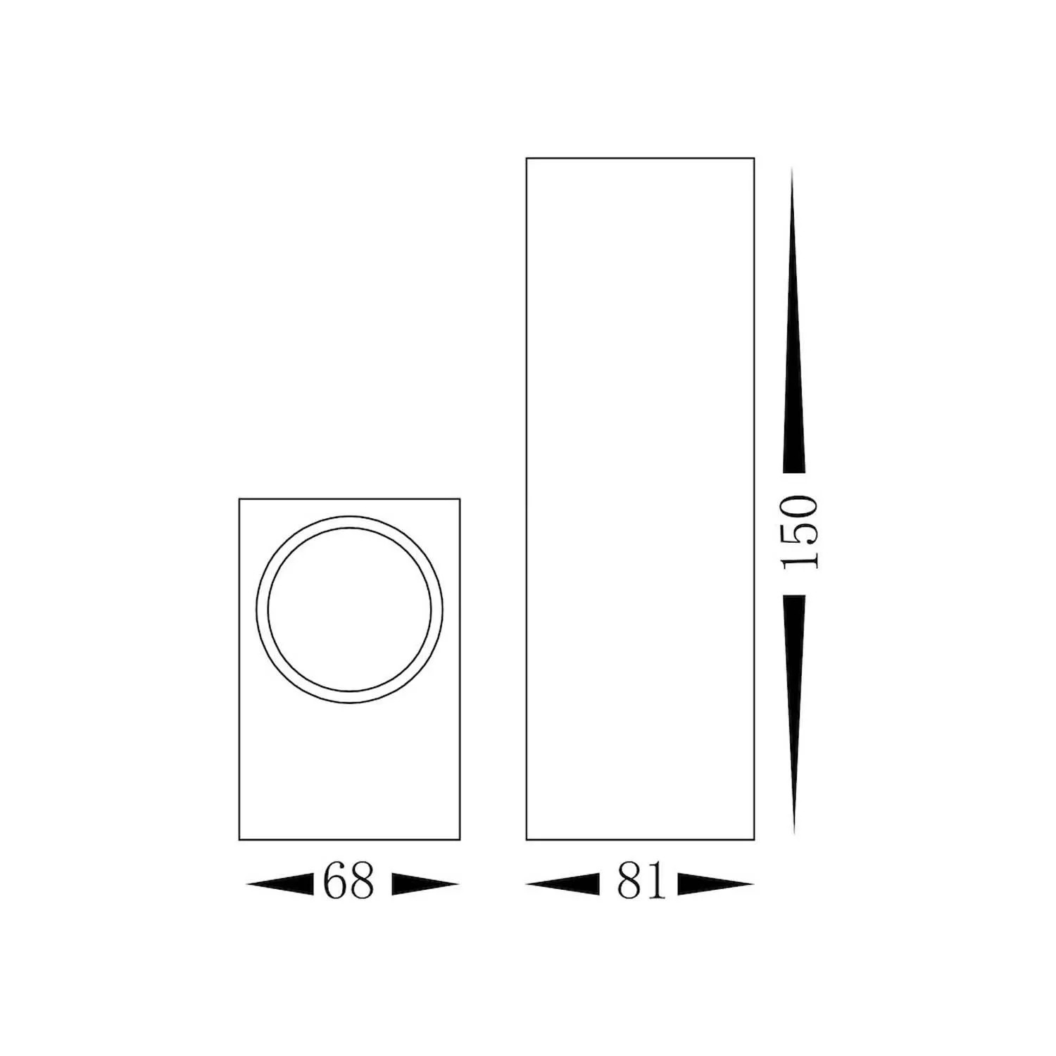 Eko-Light Kinkiet zewnętrzny BOKA 2xGU10 max. 10W LED IP44 czarny