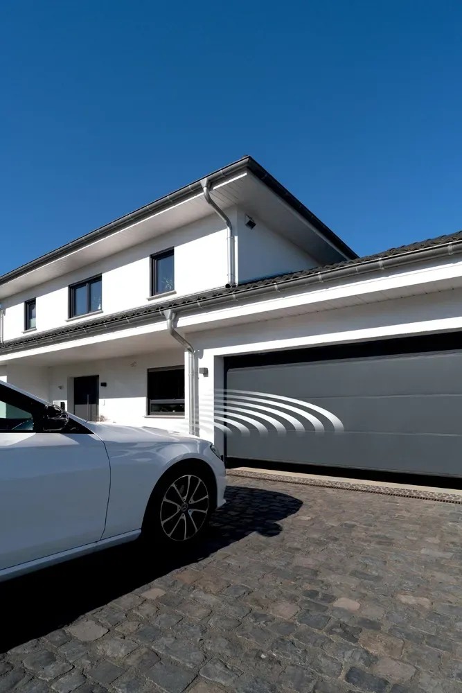 Automatyczna brama segmentowa IsoMatic 500 Planar antracyt - 250 x 212 ...