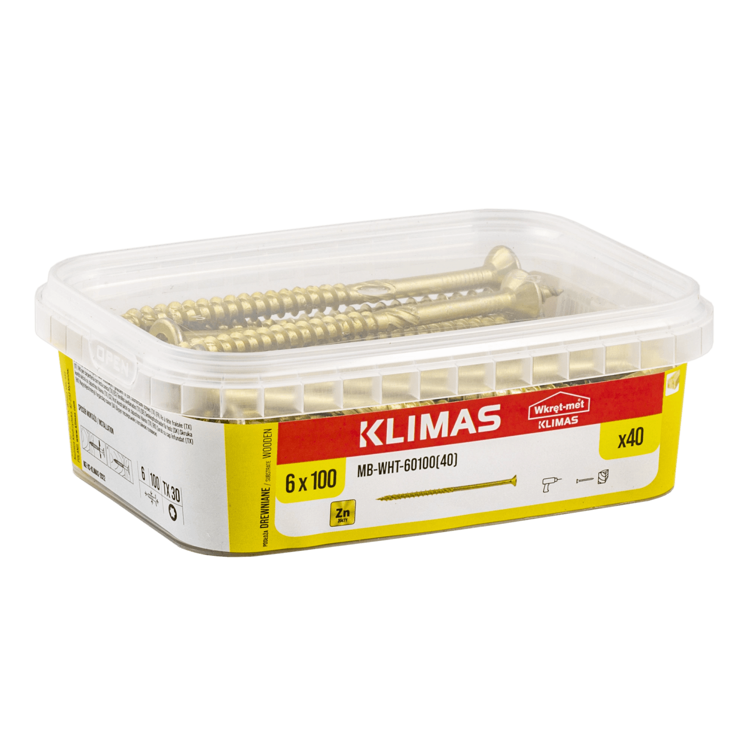 Klimas Wkręt konstrukcyjny z łbem stożkowym torx 6x100 mm kupuj w OBI