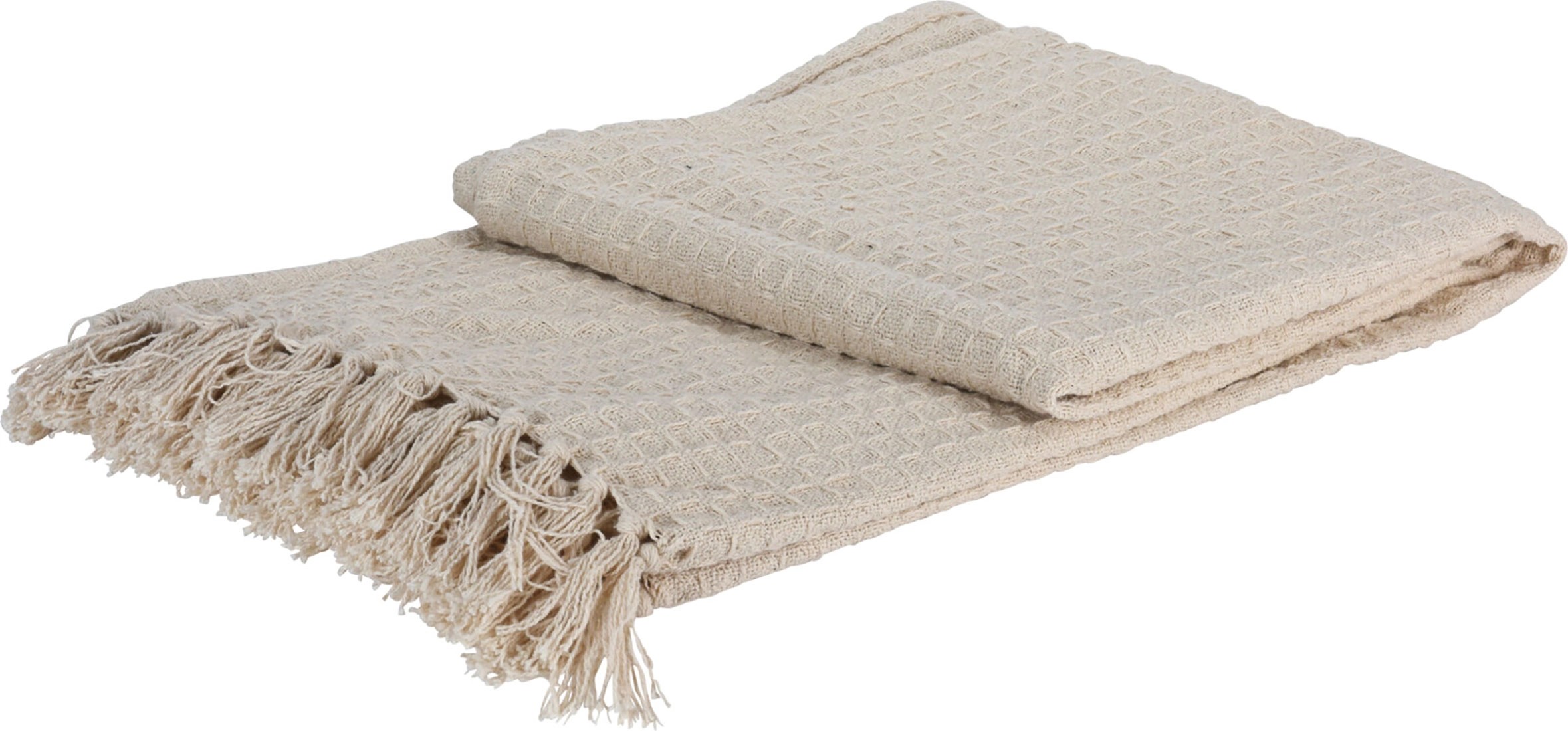 Koopman Pled bawełniany 130 x 170 cm biały kupuj w OBI