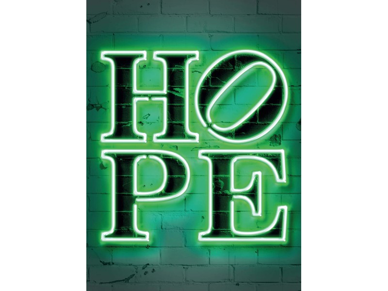 Fototapeta Neon Tube Hope 192x260 cm