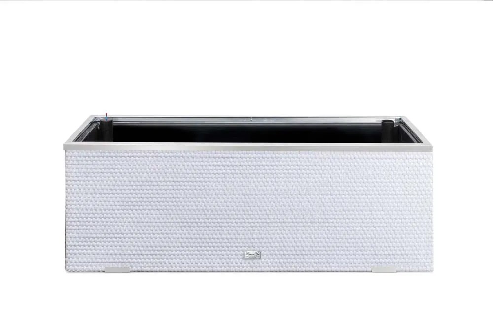 Donica rattanowa z nawodnieniembiała - 95 x 39 x 43 cm kupuj w OBI