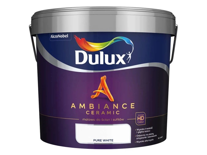 Farba Dulux Ambiance Ceramic pure white 9L kupuj w OBI