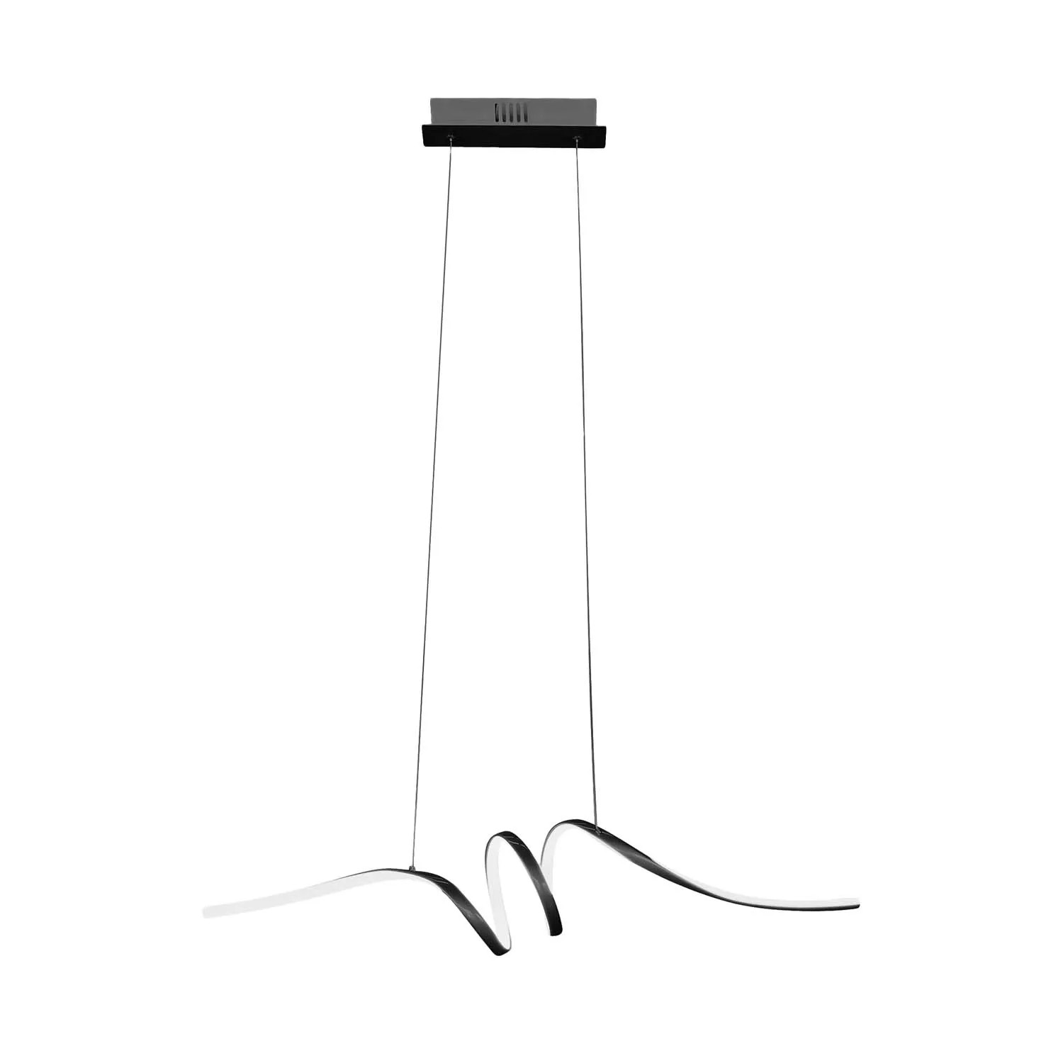 MiLAGRO Lampa wisząca LED LOOP 28W 4000K 1700lm czarna kupuj w OBI