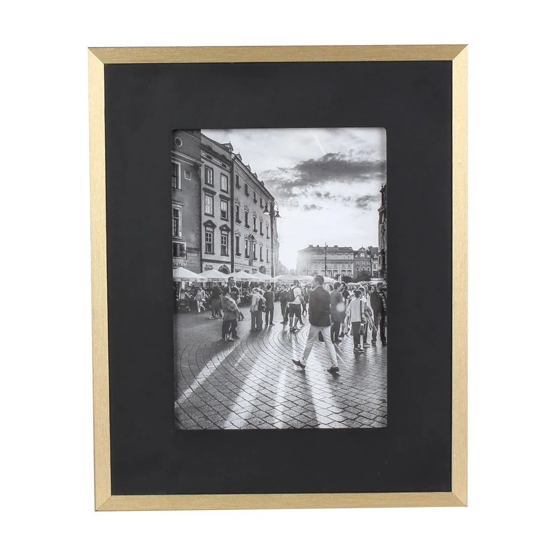 Uniglob Ramka foto TURIN 21 x 26 cm czarno-złota kupuj w OBI