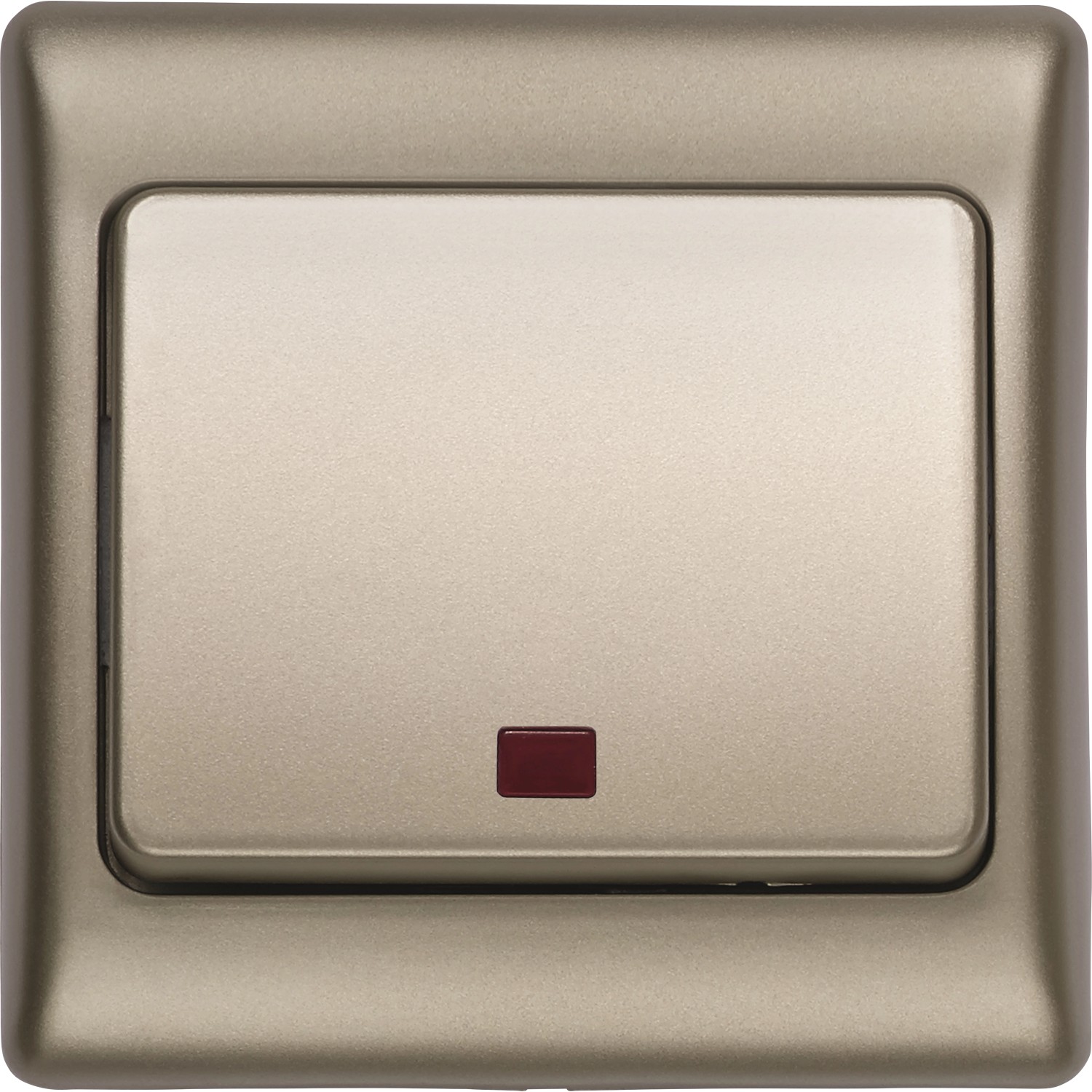 OBI Przełącznik kontrolny/schodowy Rea wraz z ramką kolor szampański ...